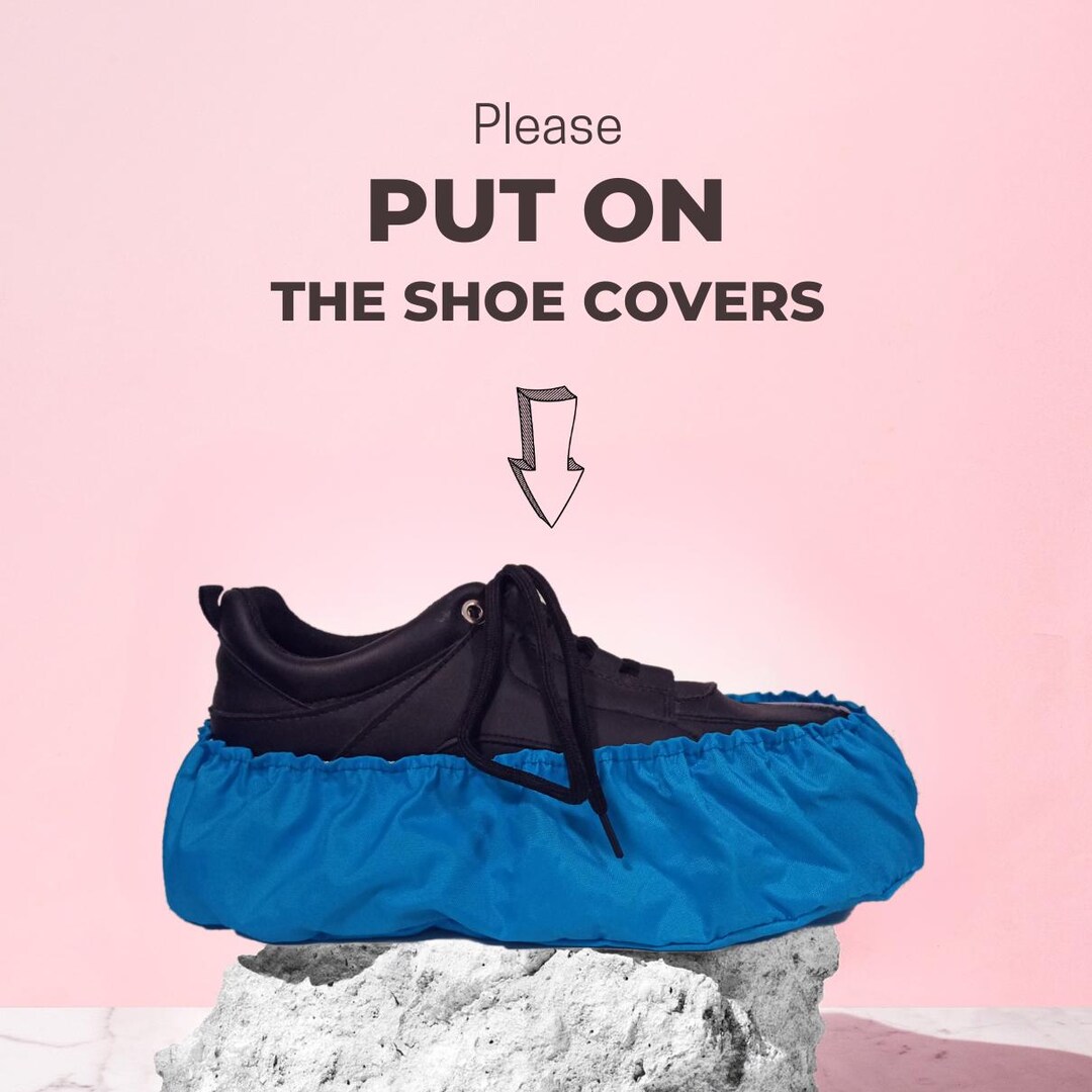 Shoe Cover Reminder Sign – Instant Download for Businesses & Homes A4 ...