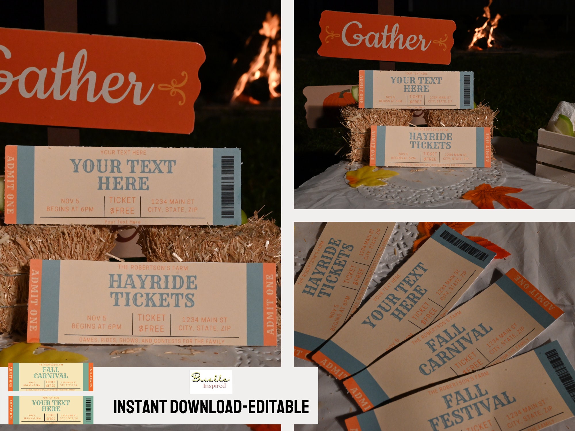 Editable Event Ticket, Printable Event Tickets - Etsy