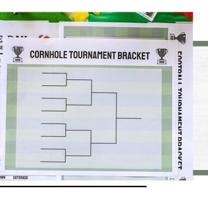 Printable Cornhole Tournament Bracket - Etsy