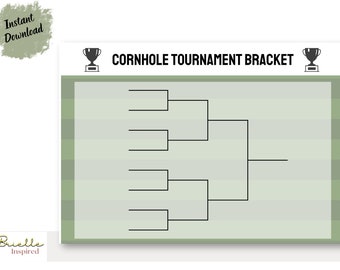 Sports Brackets Printable Digital Download, Tournament, Single ...