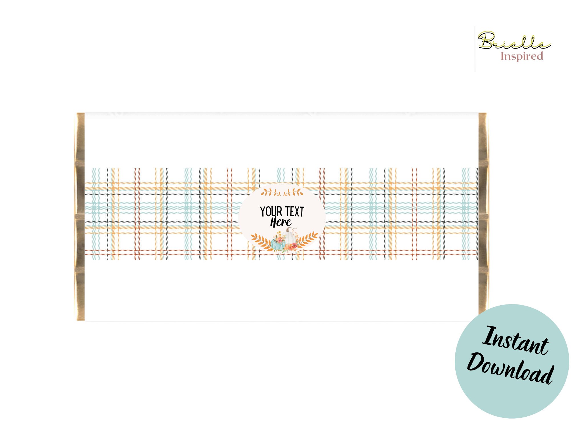 Editable Candy Bar Wrapper Template, Pumpkin Spice Theme - Etsy