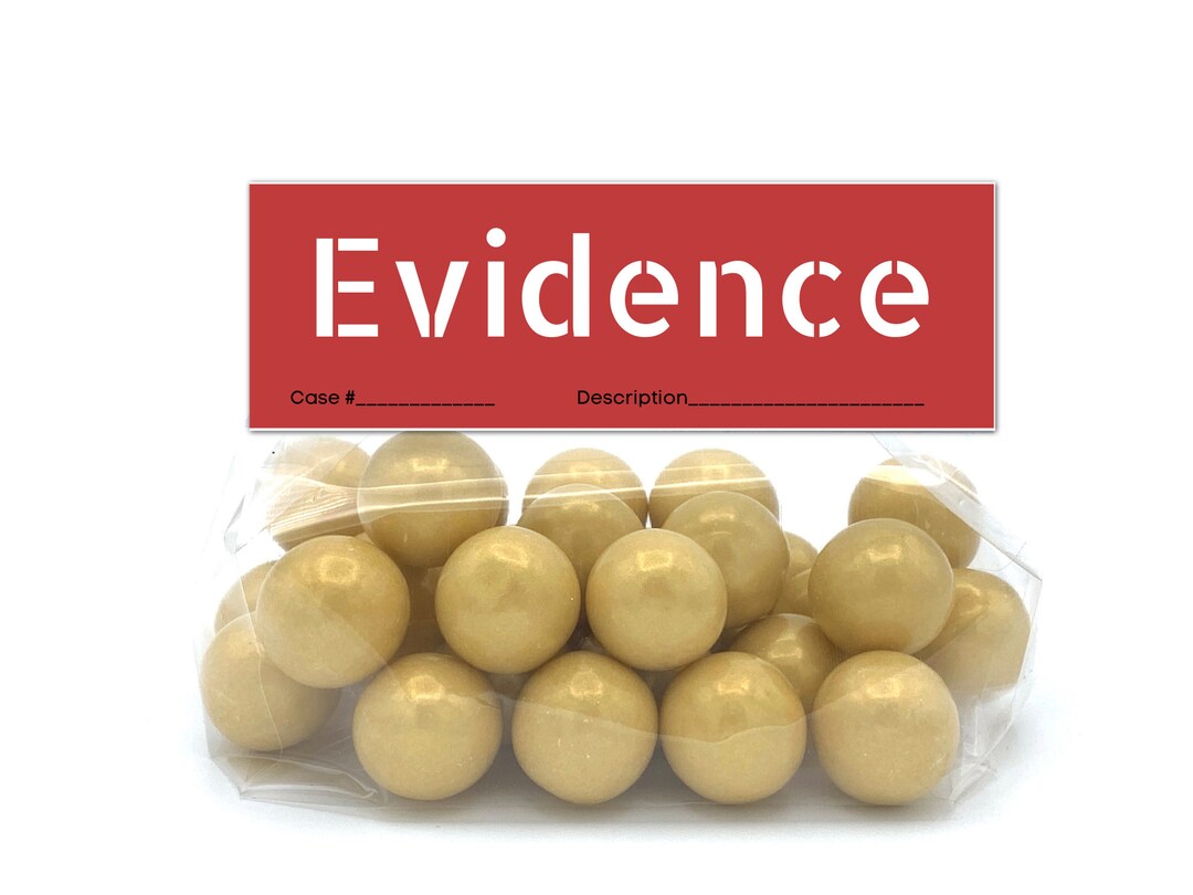 Printable "evidence" Bag Topper - Etsy