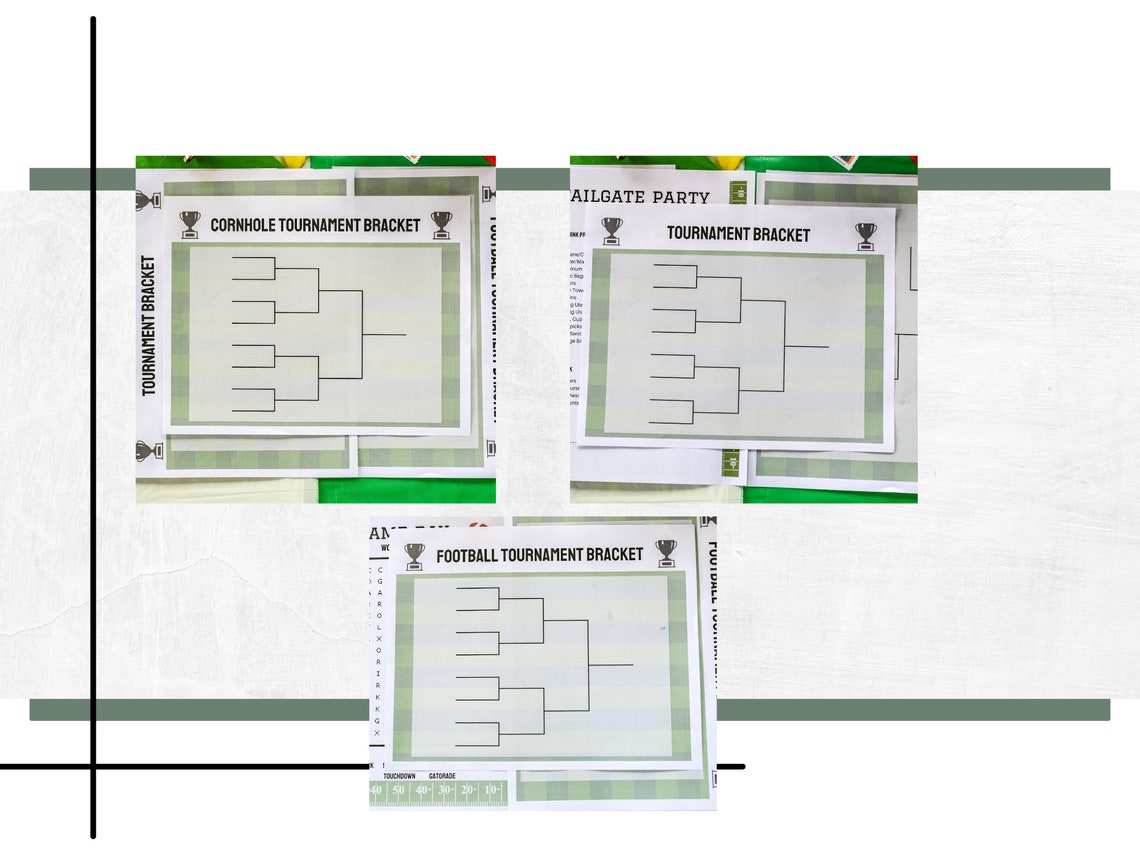 Printable Tournament Bracket Bundle - Etsy
