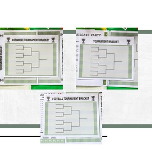 Printable Tournament Bracket Bundle - Etsy