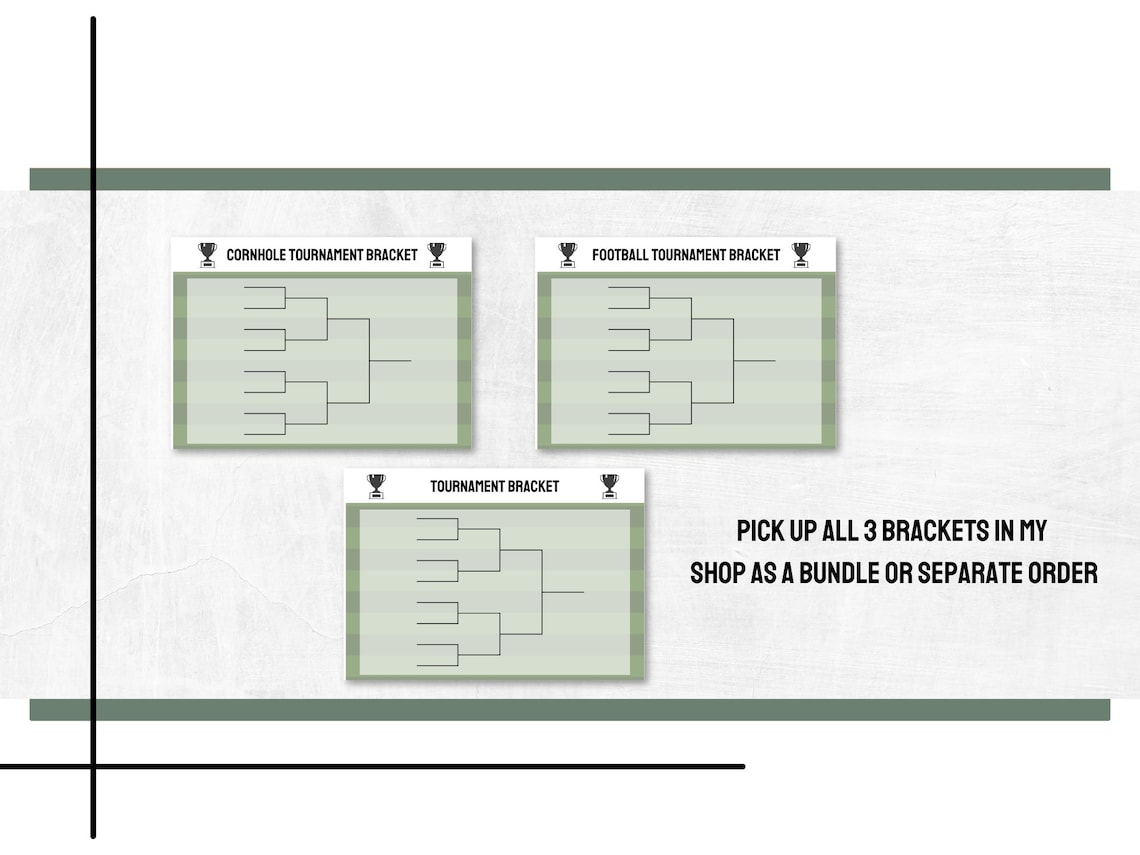 Printable Football Tournament Bracket - Etsy
