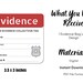 Printable Evidence Label Set - Etsy