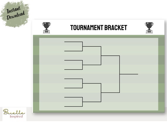 Printable Tournament Bracket | Etsy