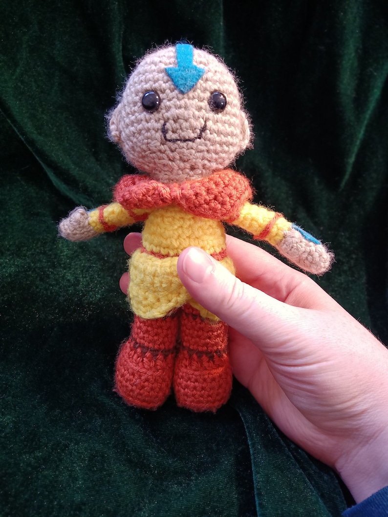 Aang Gaang Avatar Crochet Doll - Etsy