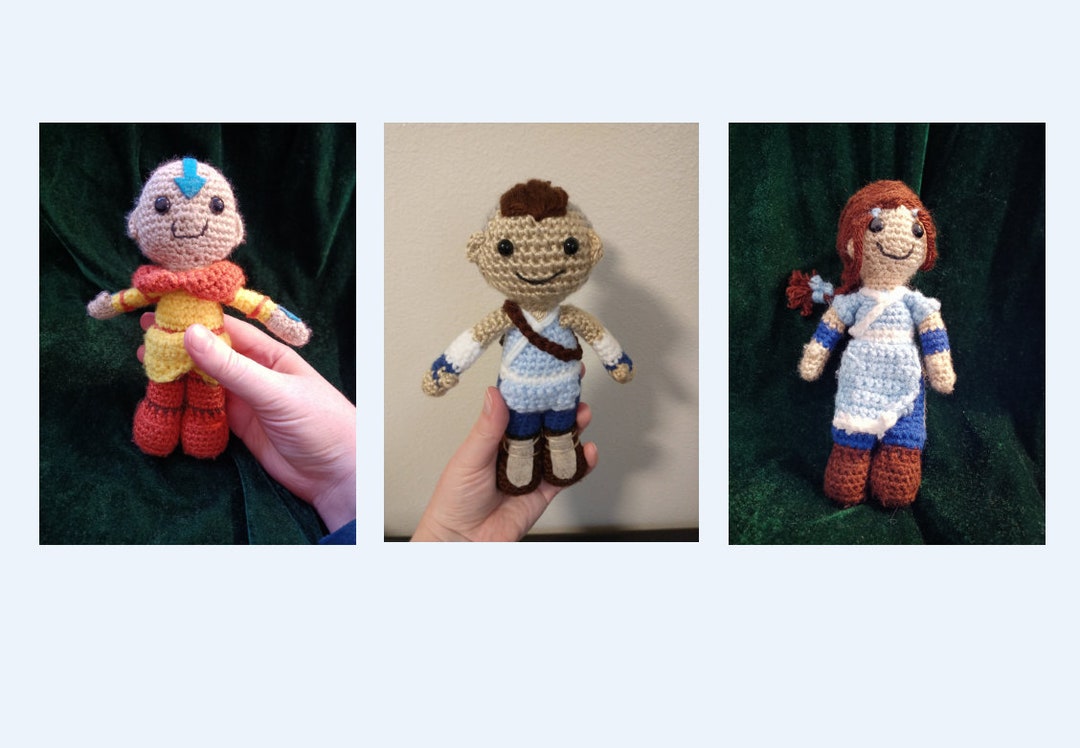 Aang Gaang Avatar Crochet Doll - Etsy
