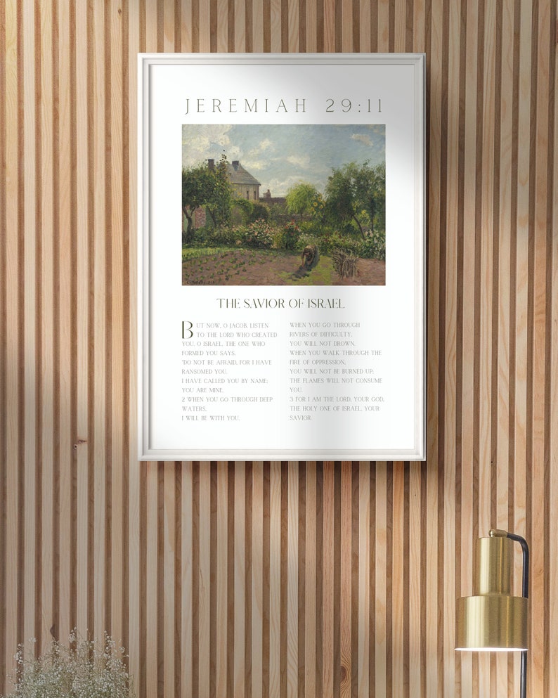 Modern Vintage Bible Scripture Wall Art / Printable Verse Poster ...