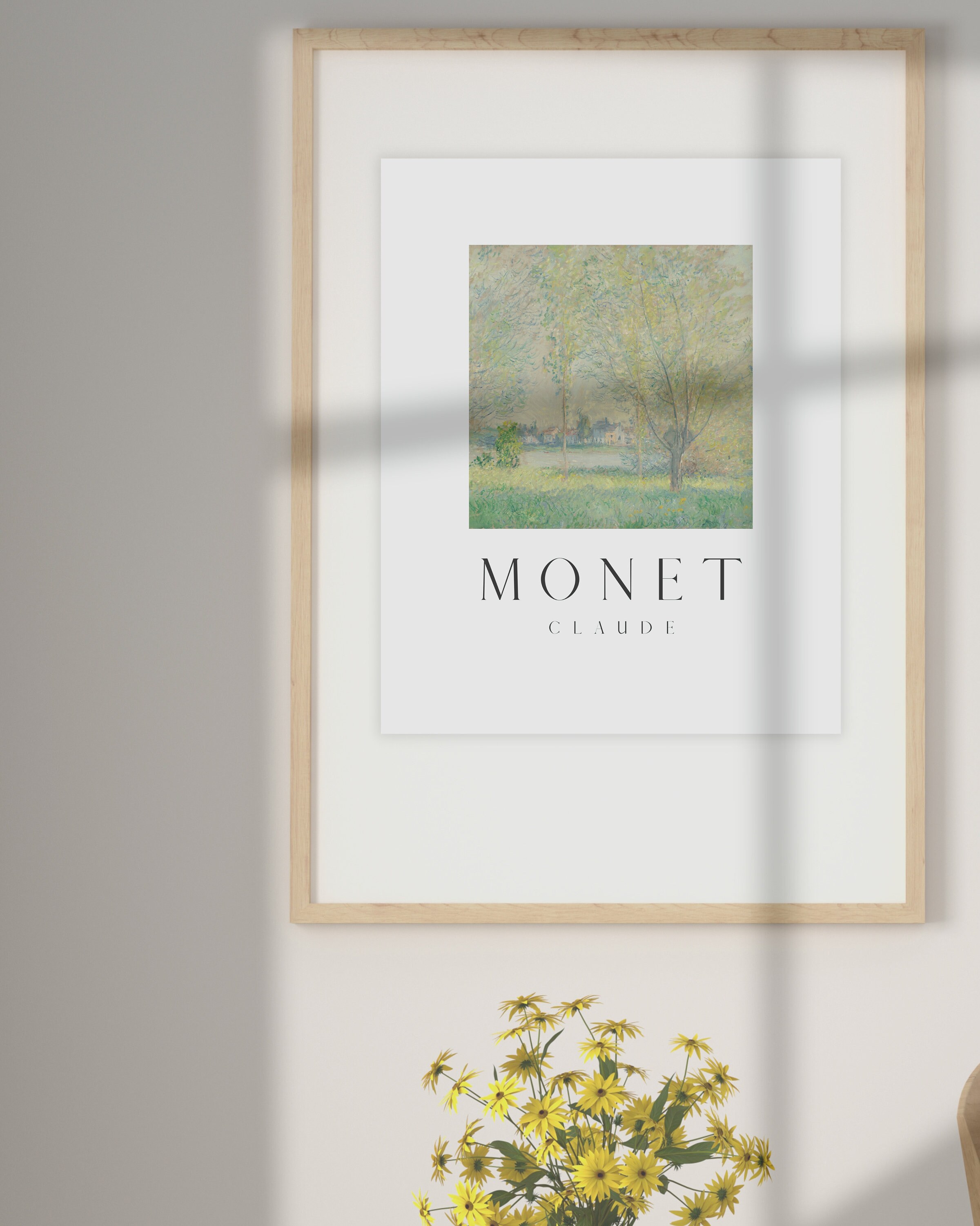 Claude Monet French Poster Wall Art Printable Trees Academia ...