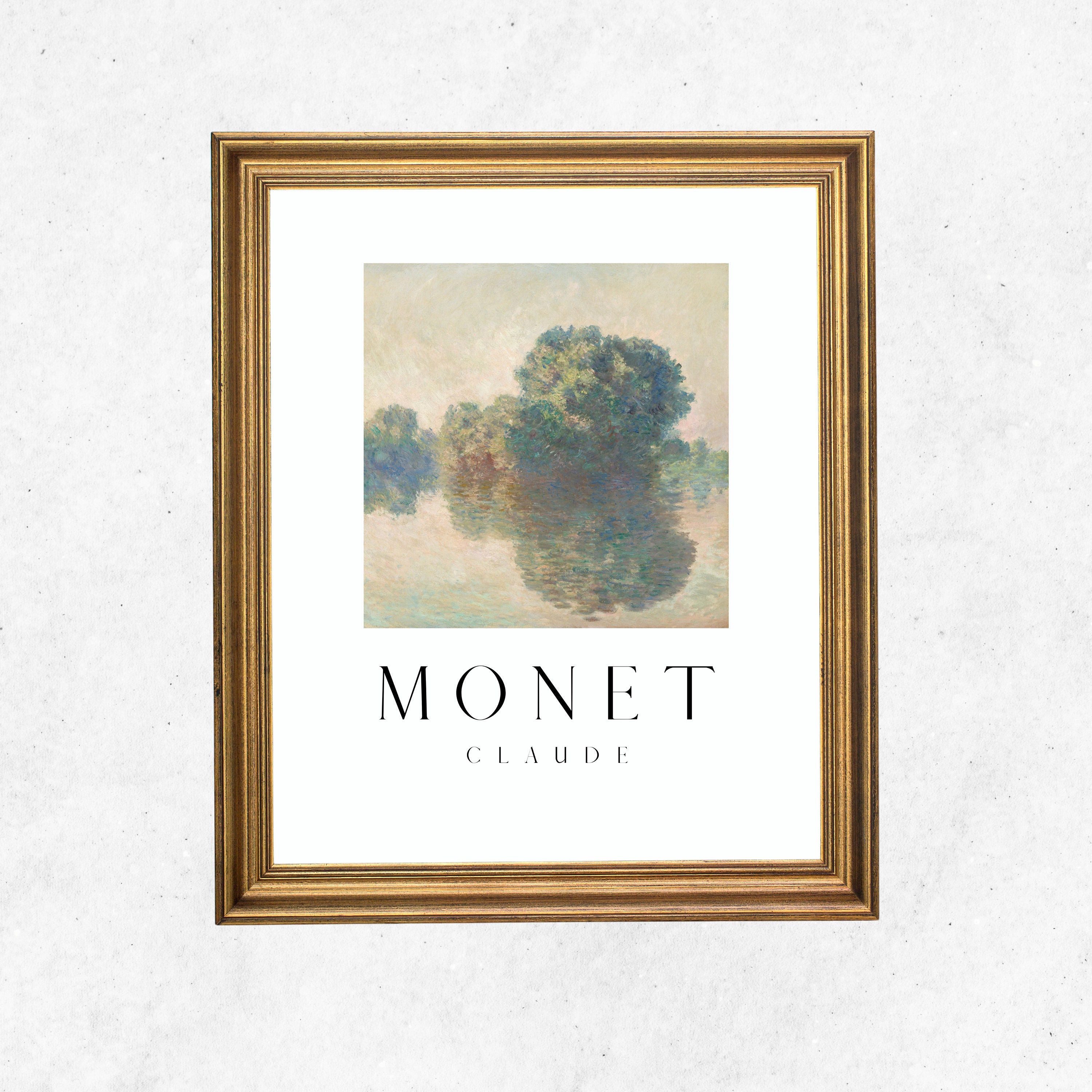 Claude Monet French Poster Wall Art Printable Trees Academia ...