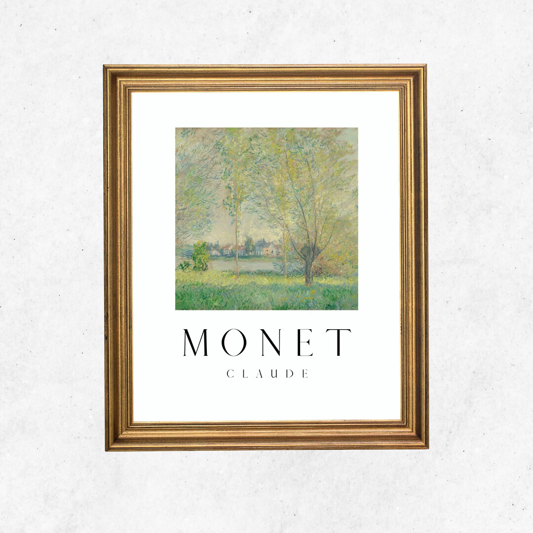 Claude Monet Museum Poster Wall Art Printable Meadow Academia ...