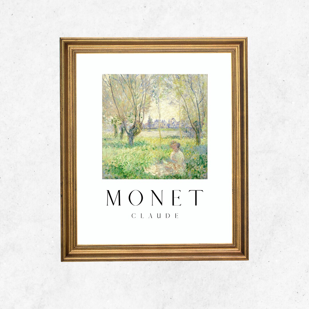 Claude Monet Museum Poster Wall Art Printable Girl Academia ...