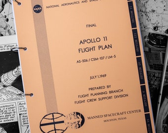 NASA Flight Plan, Apollo Manned Lunar Landing, Lunar Mission Flight ...