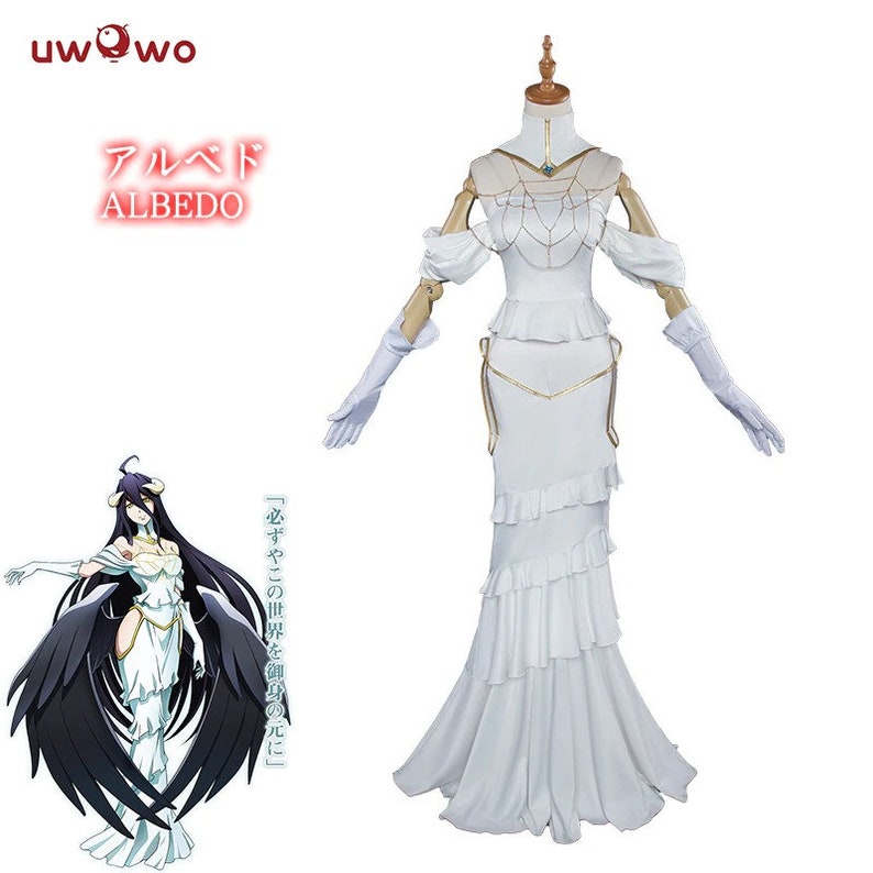 Albedo Cosplay Anime Overlord Cosplay Costume Women White | Etsy