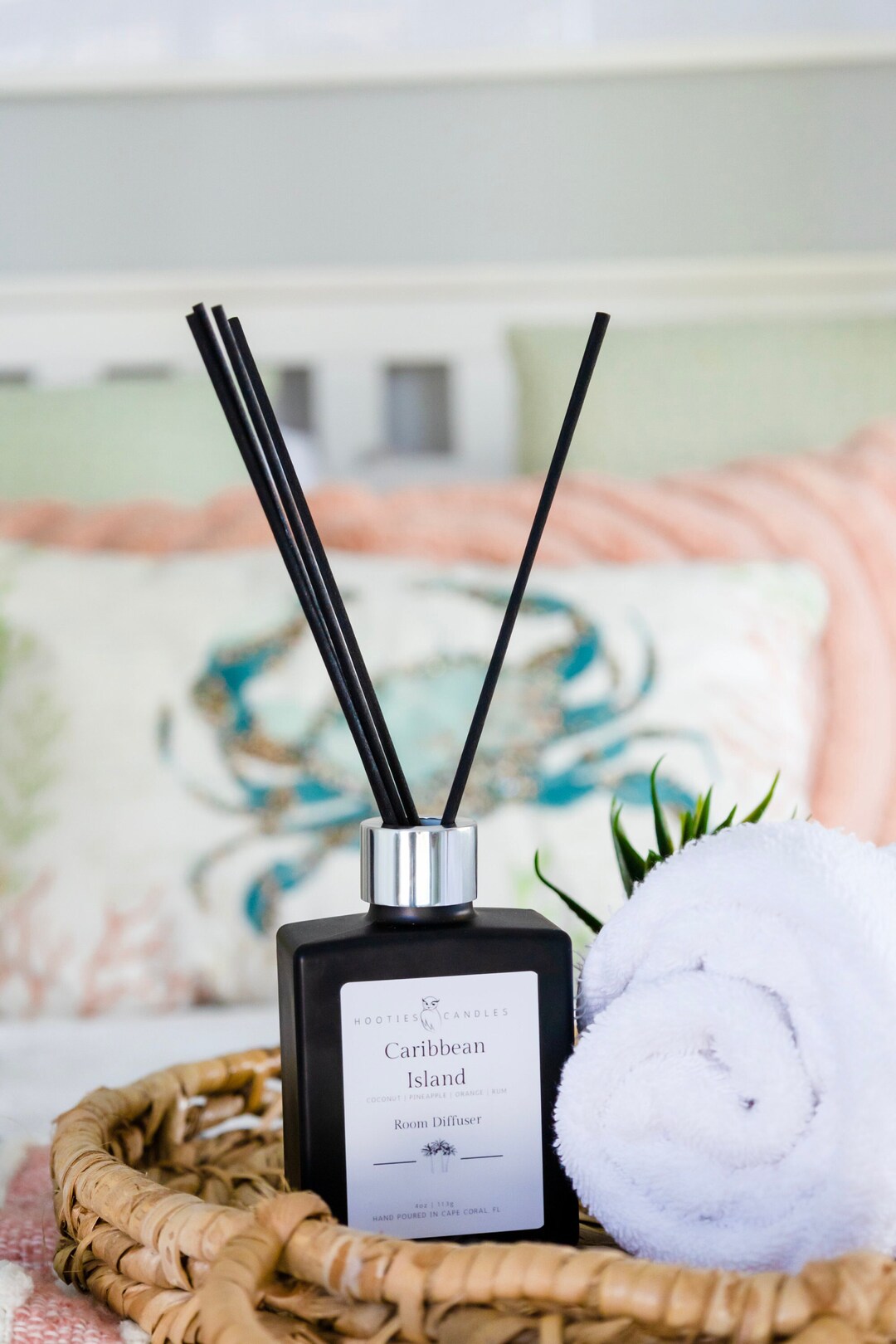 Caribbean Island Reed Diffuser: Handmade Home Fragrance - Etsy