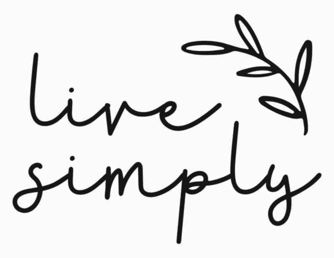Live Simply SVG File Farmhouse Style Svg Modern Farmhouse - Etsy