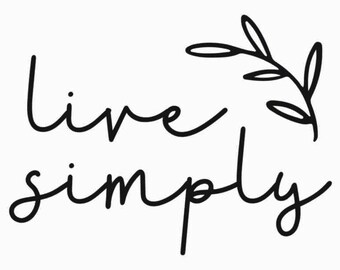 Live Simply Wall Sign - Etsy