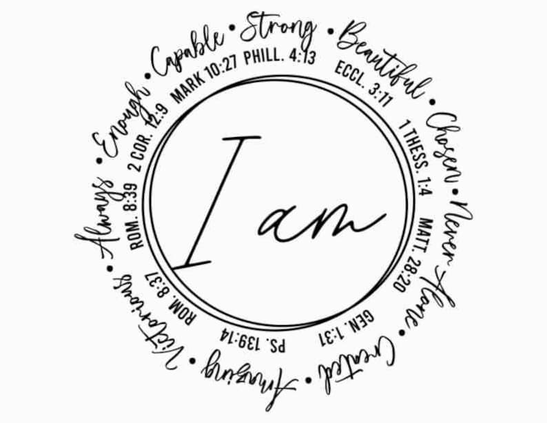I Am Inspiration SVG / Bible Verse SVG / Cut File / Cricut / Christian ...