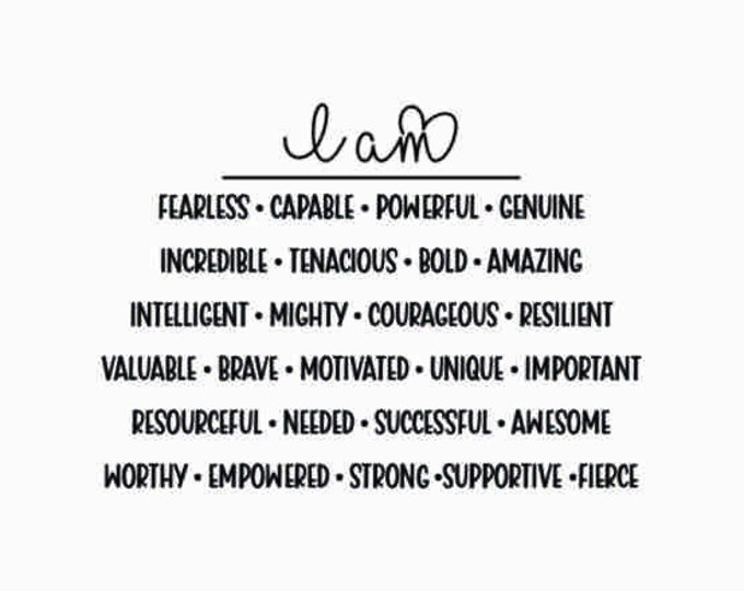 Personalized Affirmation Sign Affirmations for Kids Daily Affirmations ...