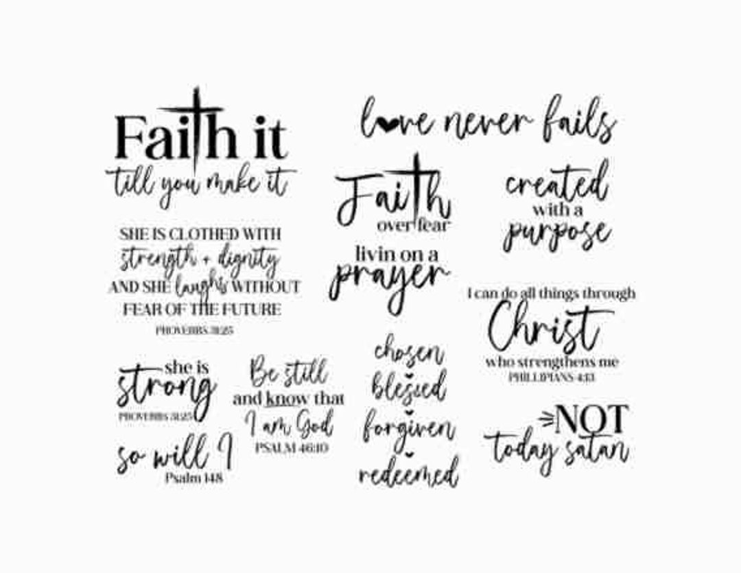 Christian Bundle SVG, Scripture Bundle, Instant Download, Bible Verse ...