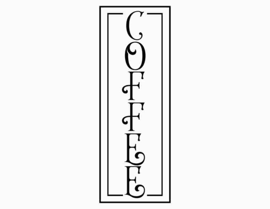 Vertical Coffee SVG, Coffee Fresh Brewed Daily Svg, Coffee Cut File ...