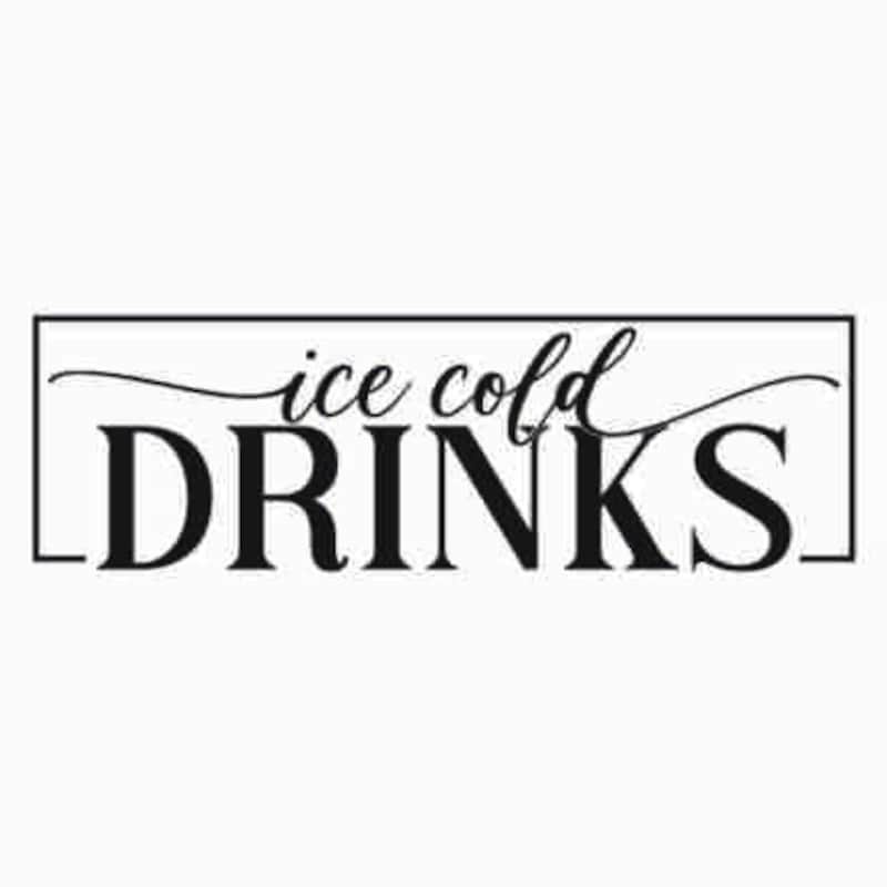 Cold Drinks Sign - Etsy