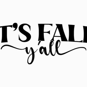 It's Fall Y'all Svg, Fall Door Sign SVG, Halloween SVG, Digital ...