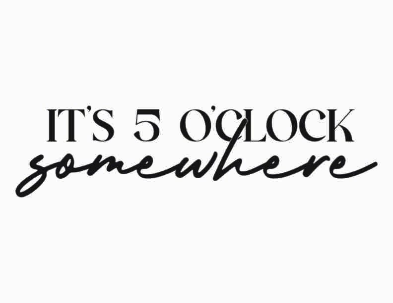 Can Cooler Graphics Its 5 O'clock Somewhere SVG PNG - Etsy