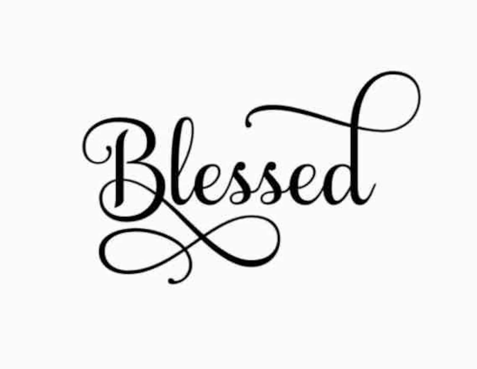 Blessed SVG Files for Cricut Designs Inspirational Christian Religious ...