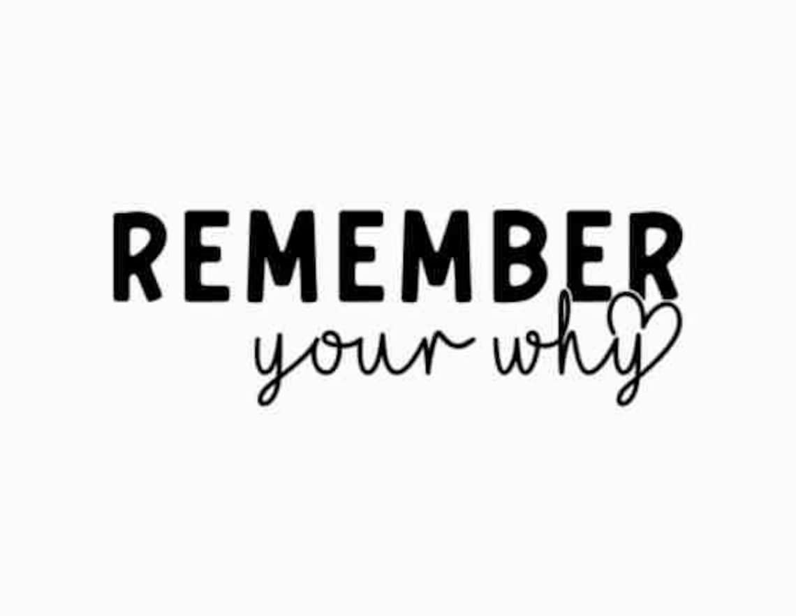 Remember Your Why SVG PNG JPG, Inspirational Quotes Svg, Motivation ...