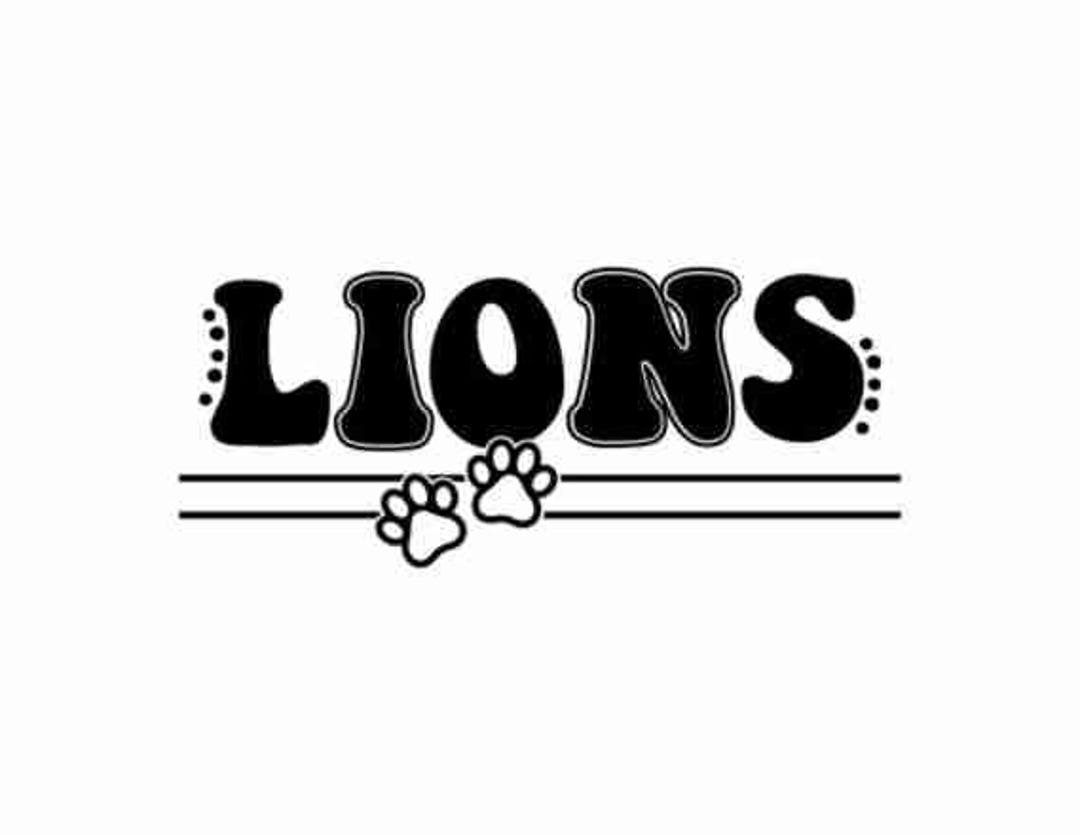 Lions Svg, Football, Basketball, Sports Svg, Team Name, School Spirit ...