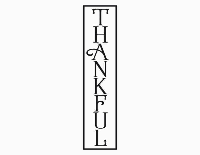 Vertical Thankful SVG | Thanksgiving SVG Files | Unlimited Commercial ...