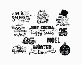 Winter SVG Bundle, Christmas Svg, Winter Svg, Santa Svg, Christmas ...
