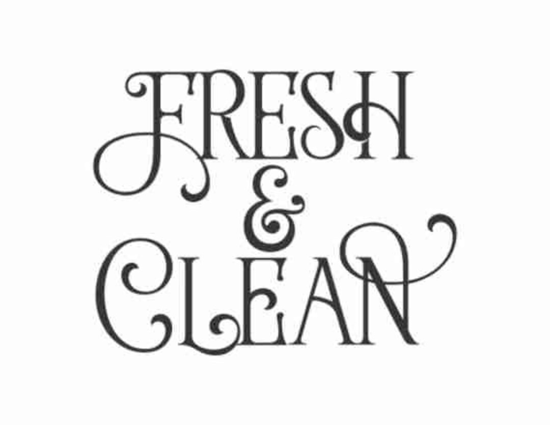 Fresh & Clean SVG | Bathroom Sign SVG | Farmhouse Bathroom SVG ...