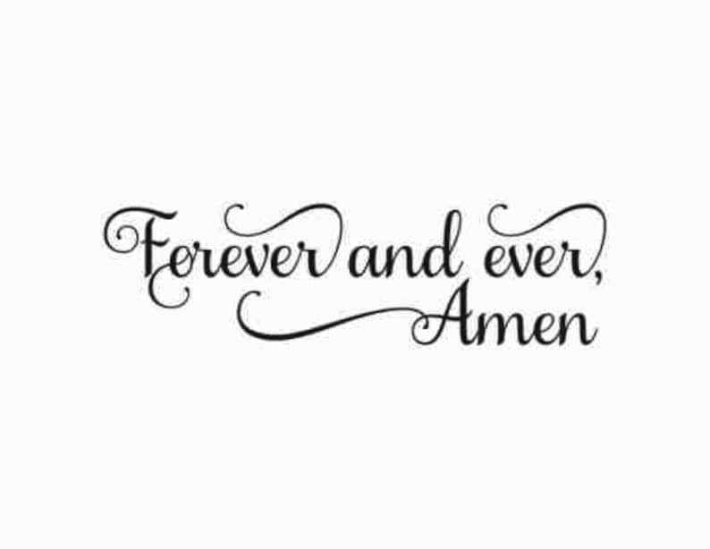 Forever and Ever Amen Svg | Forever and Ever Svg | Bedroom Decor Svg ...