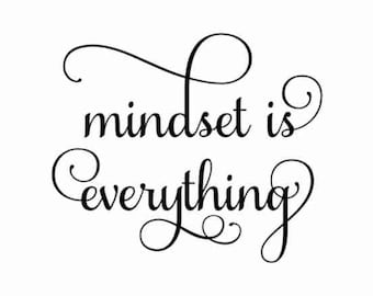 Positive Mindset Always SVG PNG, Good Vibes Svg, Positive Svg, Quotes ...