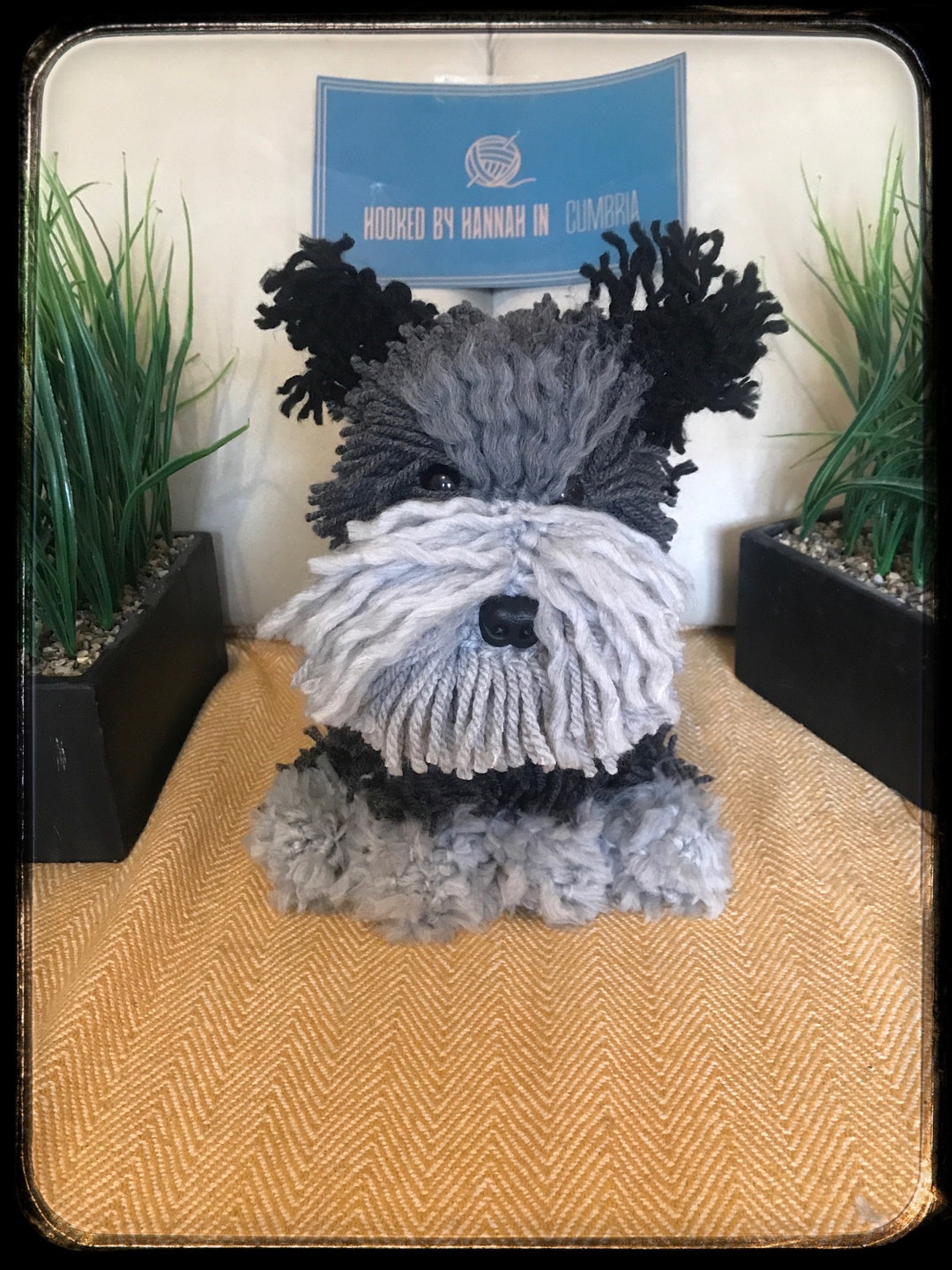 AA Dog Tukker Soft Toy Crochet Tukka Cute Stuffed Schnauzer - Etsy UK