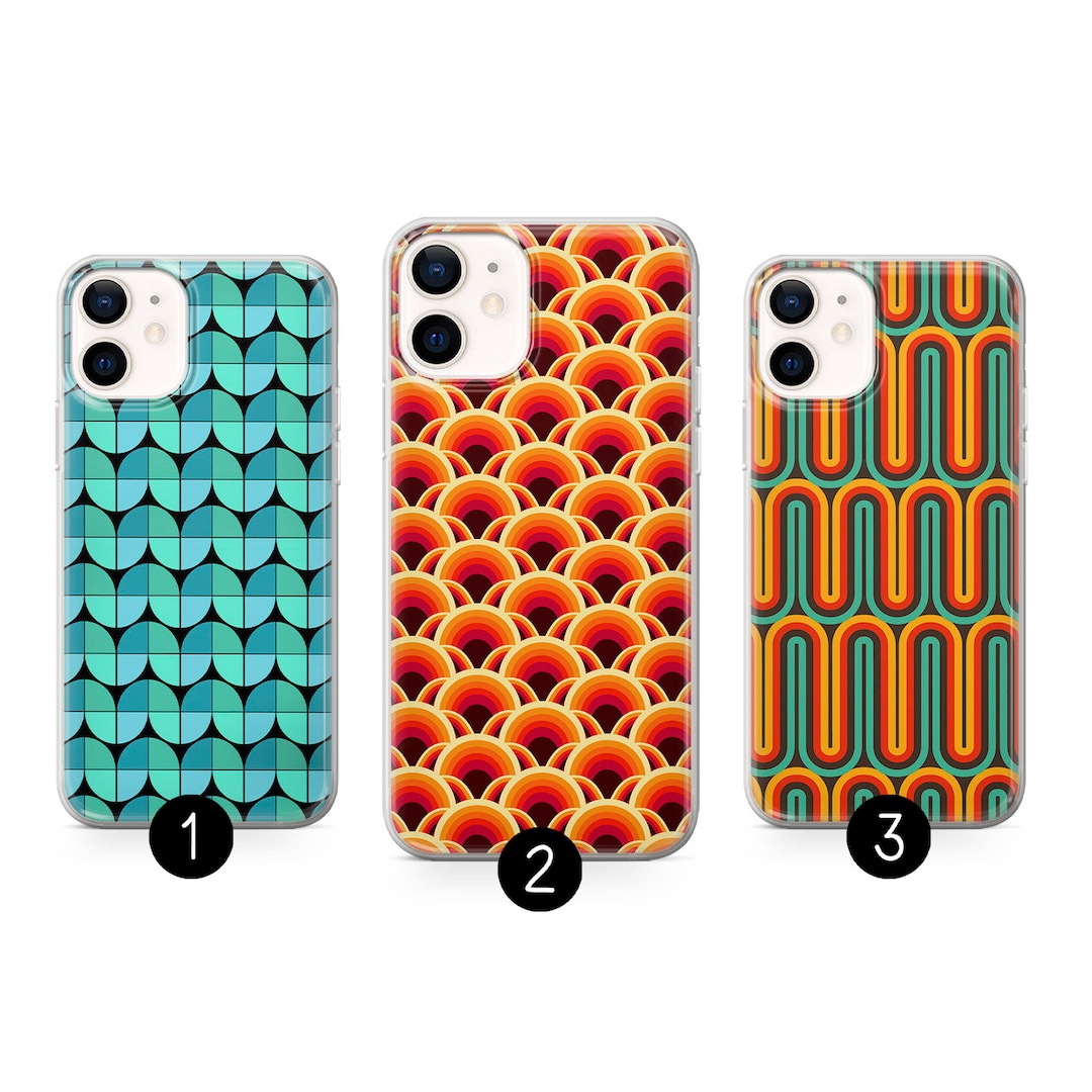 70s Retro Hippie Phone Case Vintage Art Deco Cover for iPhone - Etsy