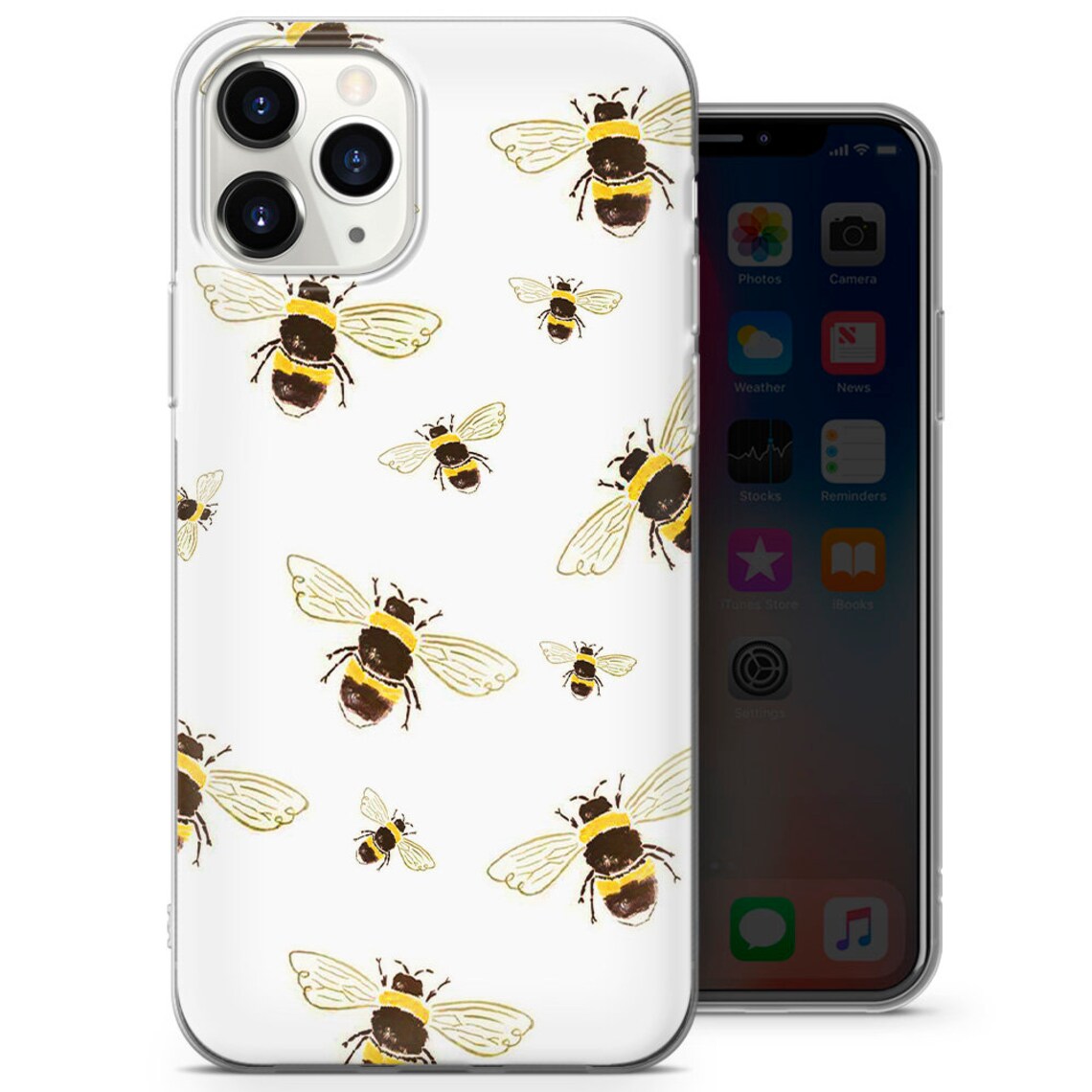 Cute Bee Phone Case fit for iphone 12 iphone 11 iphone xr | Etsy