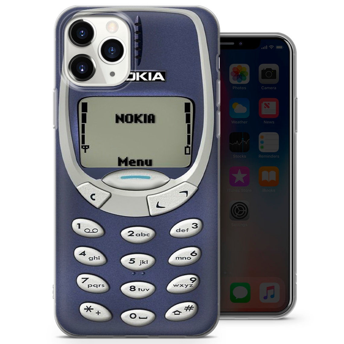 Retro Nokia Phone Case Fit For Iphone 12 Iphone 11 Iphone Etsy