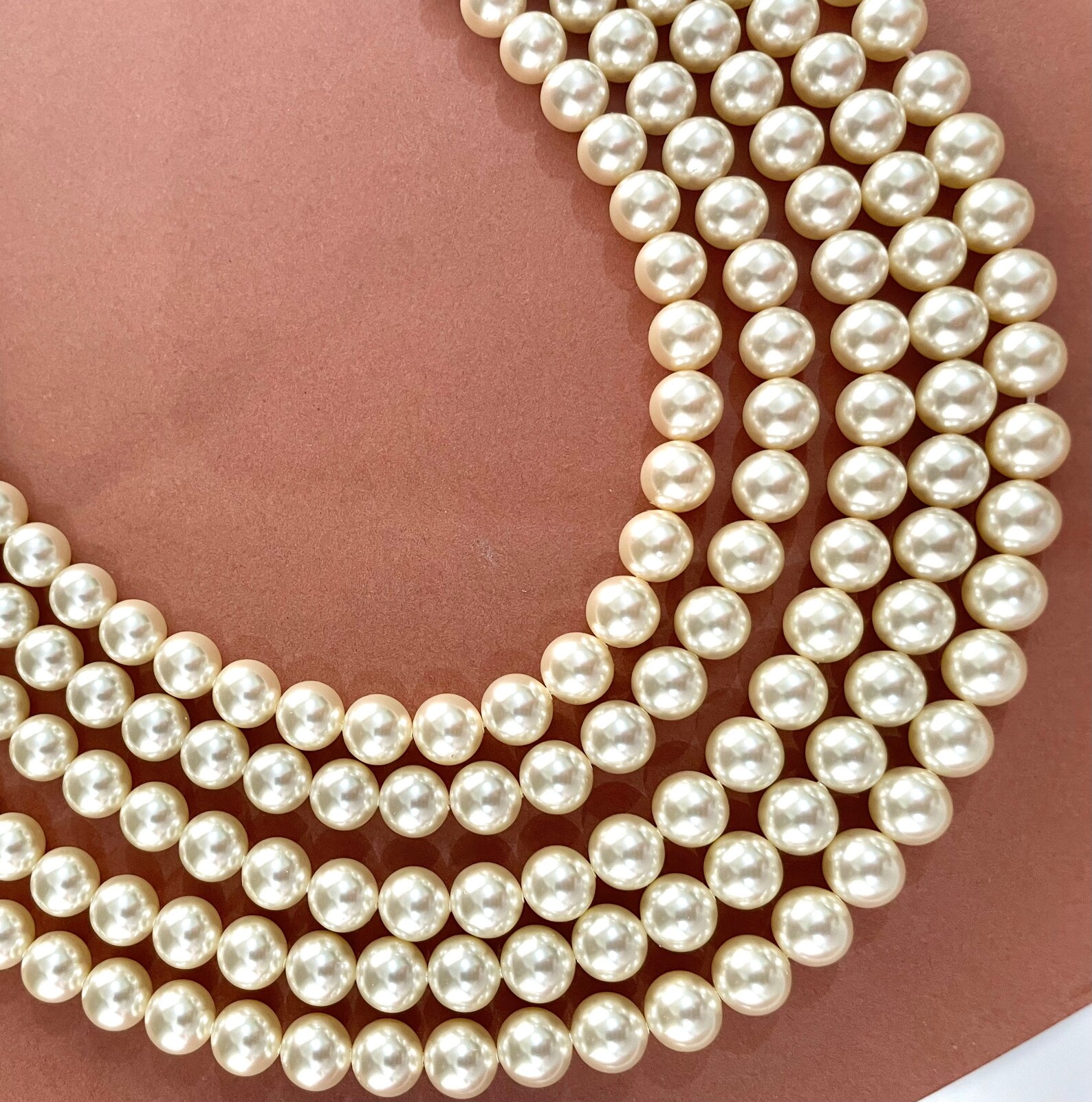 Crystal Cream Pearl (001 620) Genuine Swarovski 5810 Pearls Round Glass ...