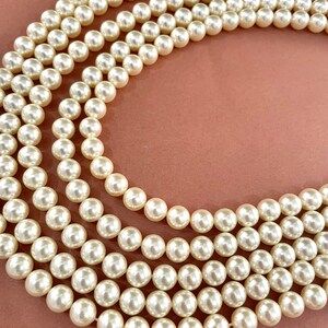 Crystal Cream Pearl (001 620) Genuine Swarovski 5810 Pearls Round Glass ...