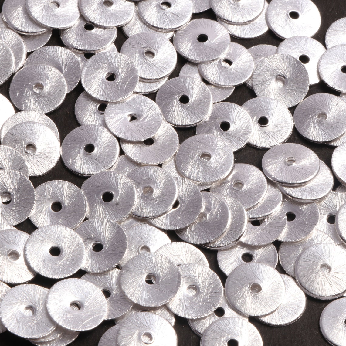 4mm 150pcs Silver Heishi Beads Flat Silver Disc Beads | Etsy