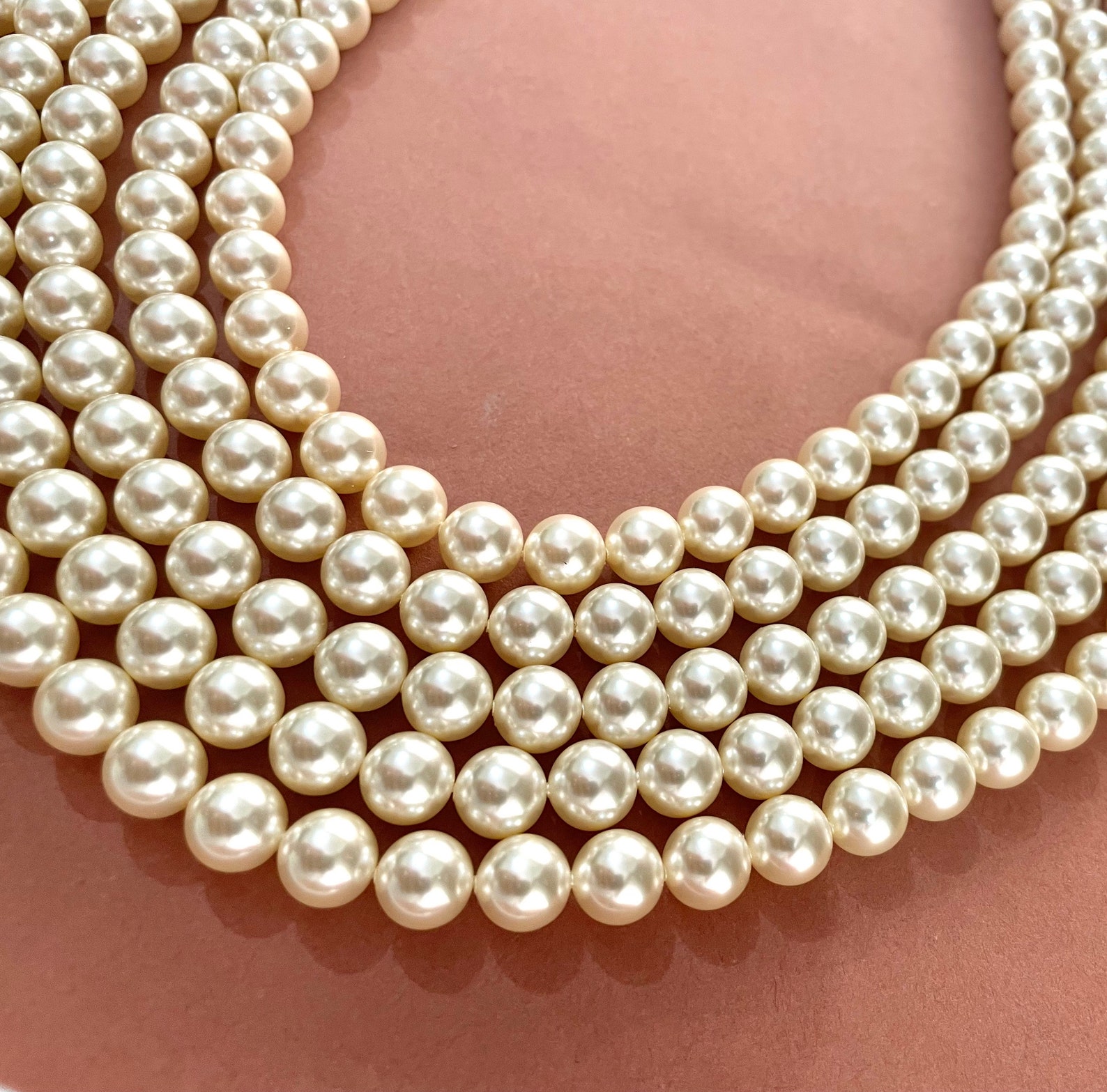 Crystal Cream Pearl (001 620) Genuine Swarovski 5810 Pearls Round Glass ...