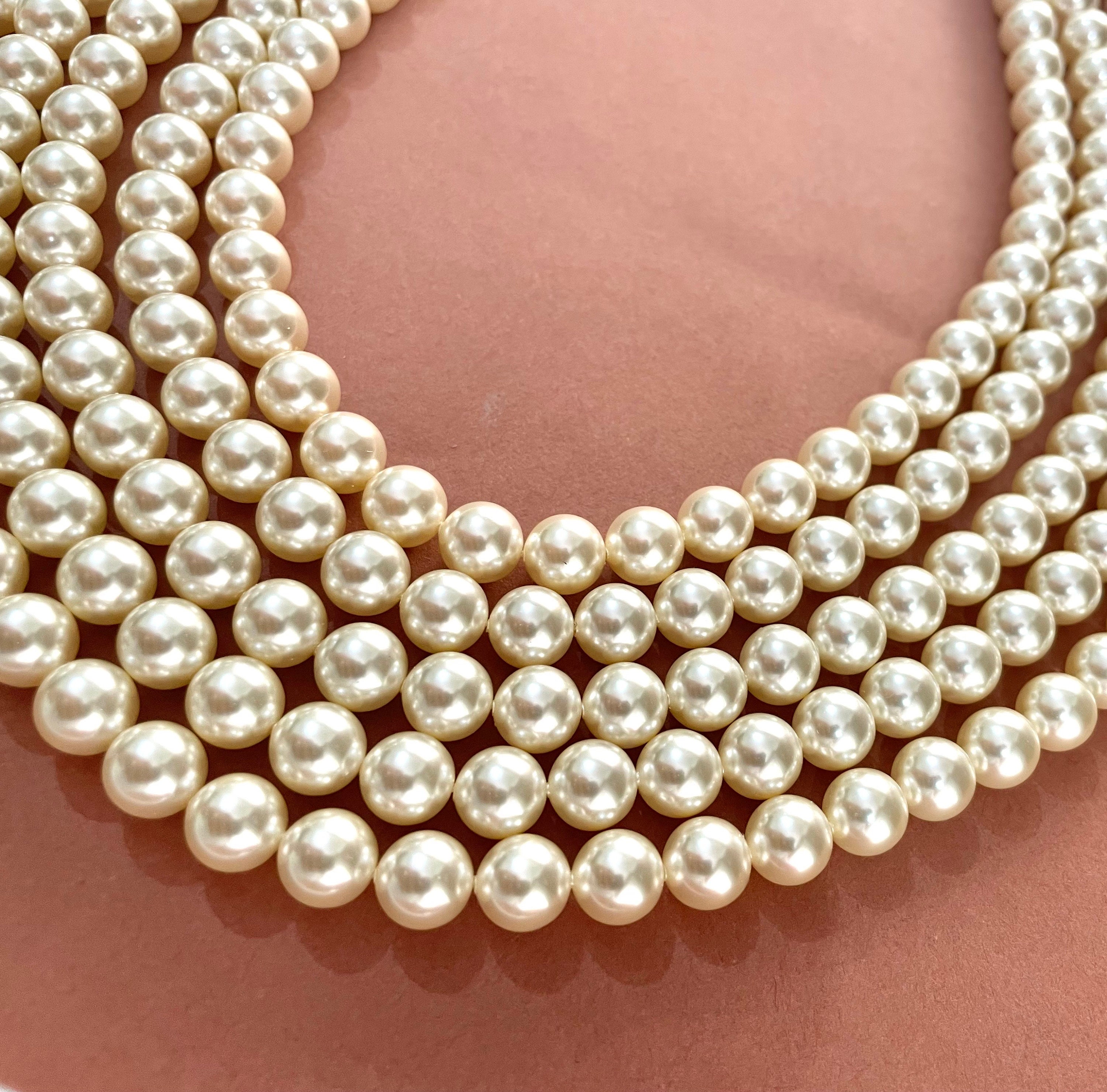 Crystal Cream Pearl 001 620 Genuine Swarovski 5810 Pearls Round Glass ...
