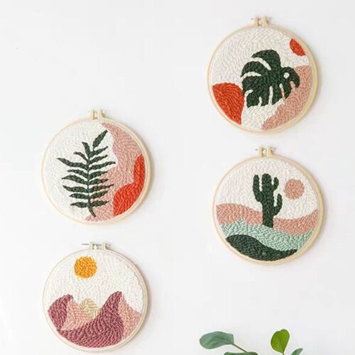 Punch Needle Rug Kit for Beginnersdiy Punch Embroidery Full - Etsy