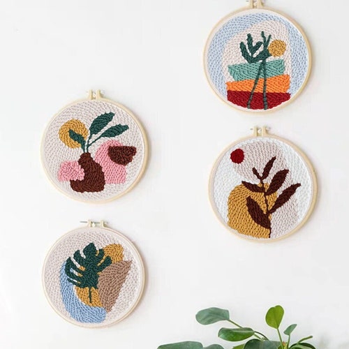 Punch Needle Rug Kit for Beginnersdiy Punch Embroidery Full - Etsy