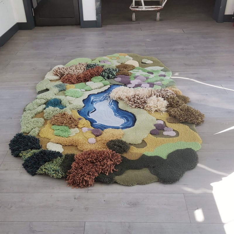 Handtufted Landscape Rug - Etsy